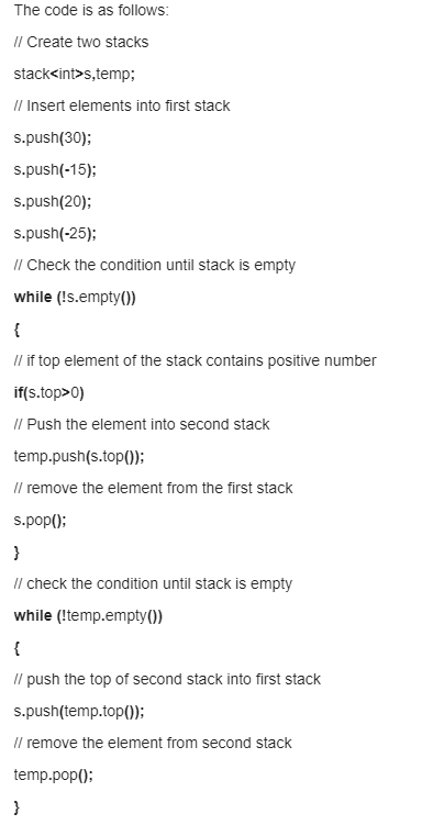 Solved Instructions for the student: • Implement codes must | Chegg.com