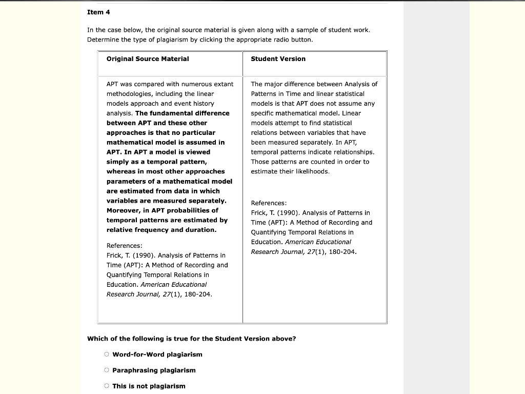 Solved Word-for-Word plagiarism Paraphrasing plagiarism This | Chegg.com