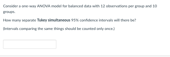 Solved Consider a one-way ANOVA model for balanced data with | Chegg.com