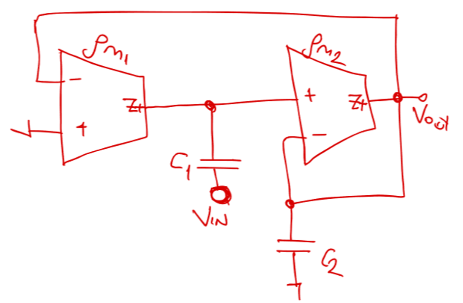 Solved The following filter circuita) Find the Vout/Vin | Chegg.com