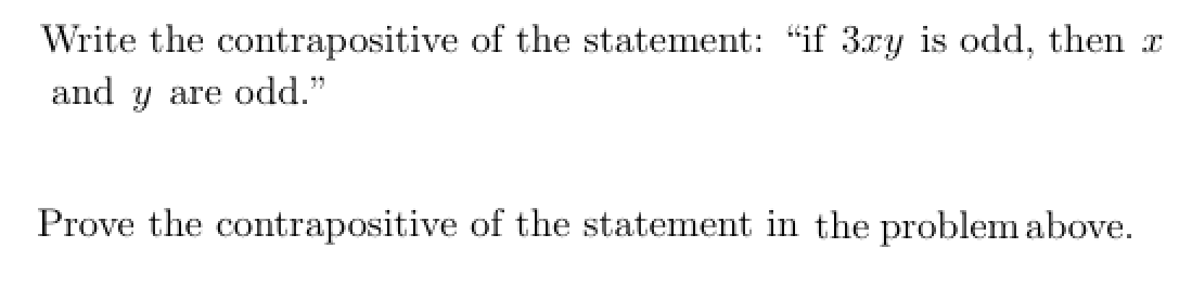 Solved Write the contrapositive of the statement: "if 3.ry | Chegg.com