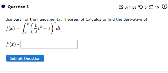 Solved Use part I of the Fundamental Theorem of Calculus to | Chegg.com