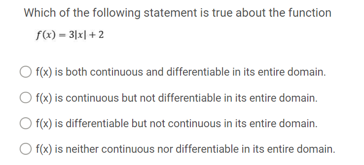 Solved Which of the following statement is true about the | Chegg.com