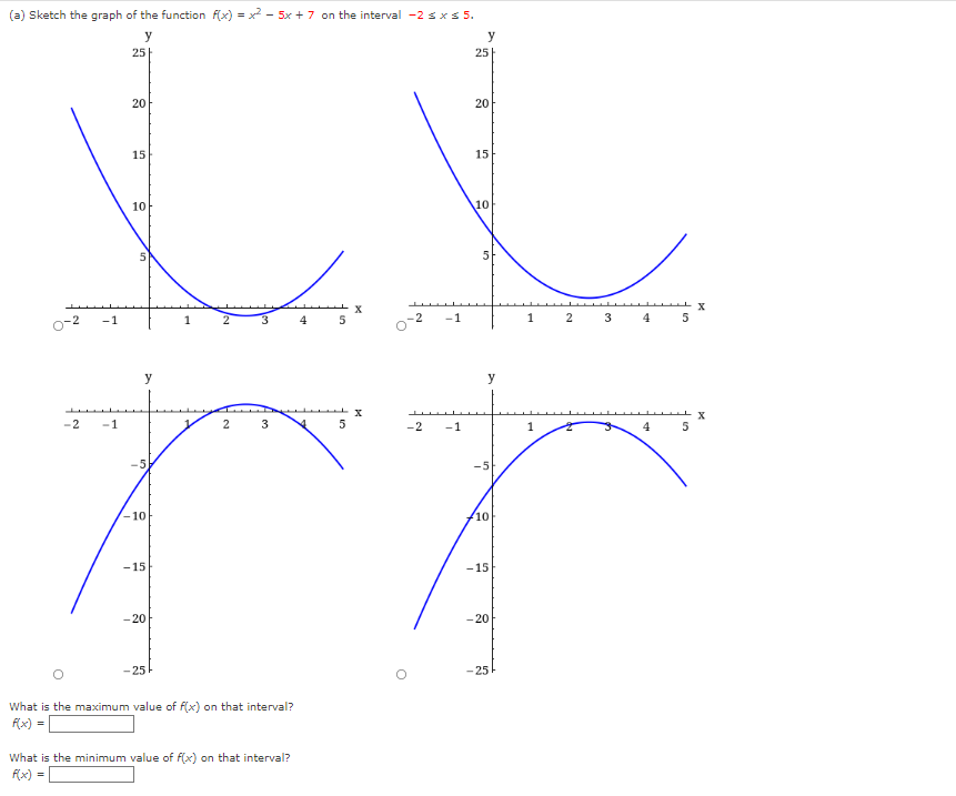Solved (a) Sketch the graph of the function F(x) = x2 - 5x + | Chegg.com
