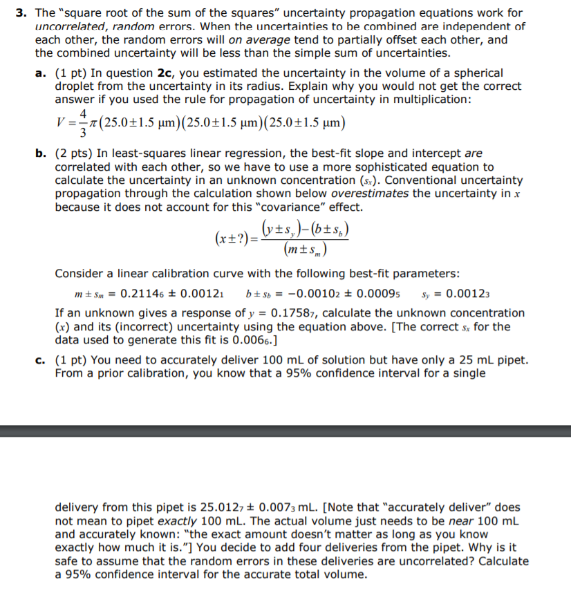 3. The "square root of the sum of the squares" | Chegg.com