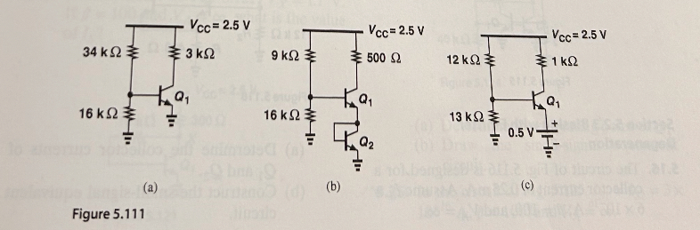 Solved Calculate the bias point of the circuits shown in | Chegg.com