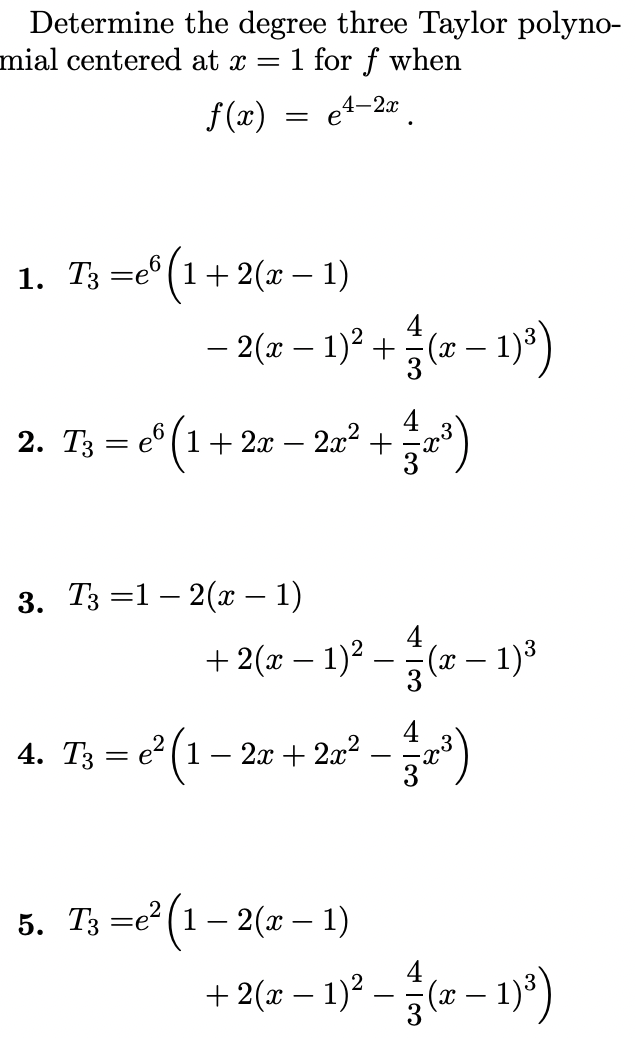 Solved 6 Find the coefficient of x in the Taylor series | Chegg.com