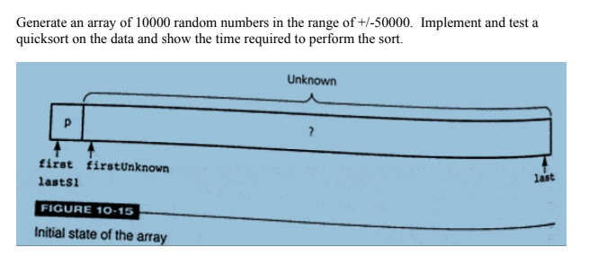 Solved Generate an array of 10000 random numbers in the | Chegg.com
