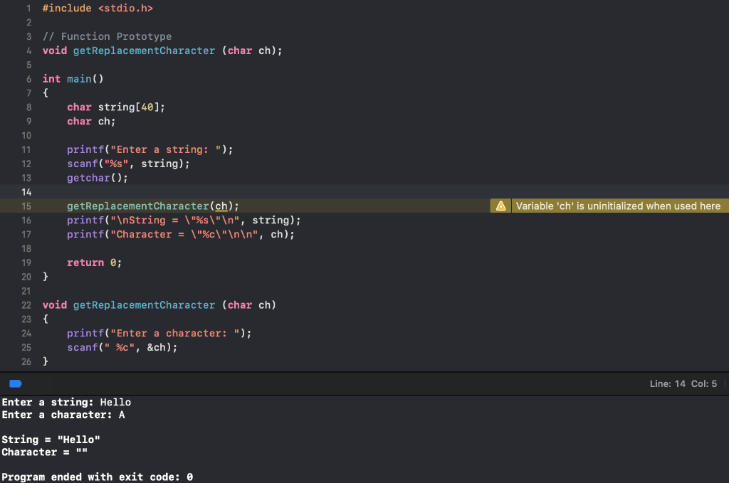 Solved 1 #include 2 3 // Function Prototype 4 void 5 6 int | Chegg.com