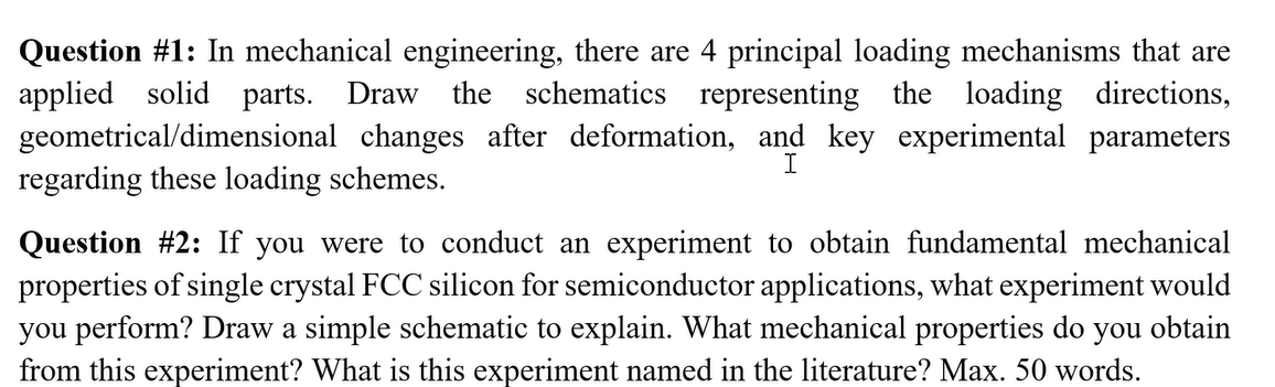 Solved Question \#1: In mechanical engineering, there are 4 | Chegg.com