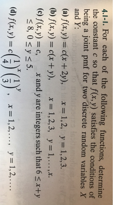 Solved 4.1-1. For each of the following functions, determine | Chegg.com