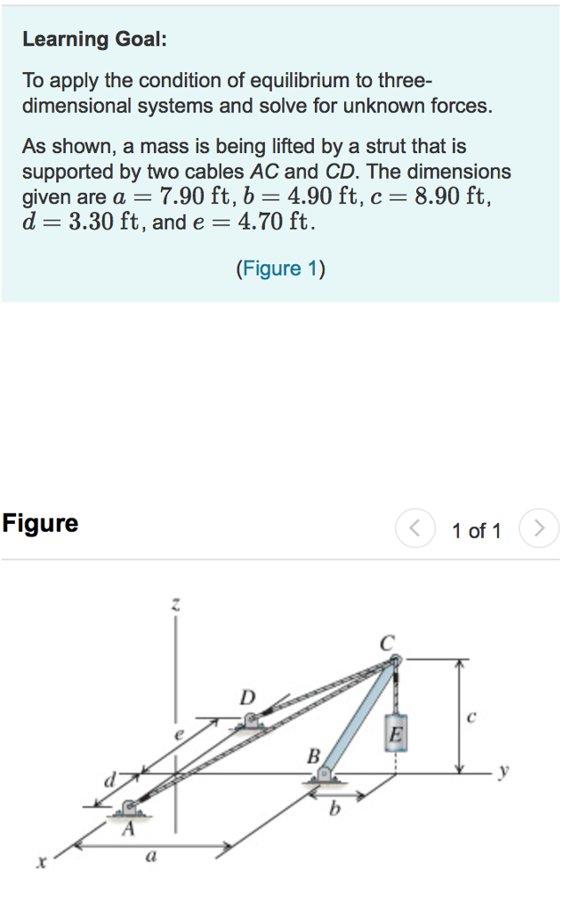 Solved Learning Goal: To apply the condition of equilibrium | Chegg.com