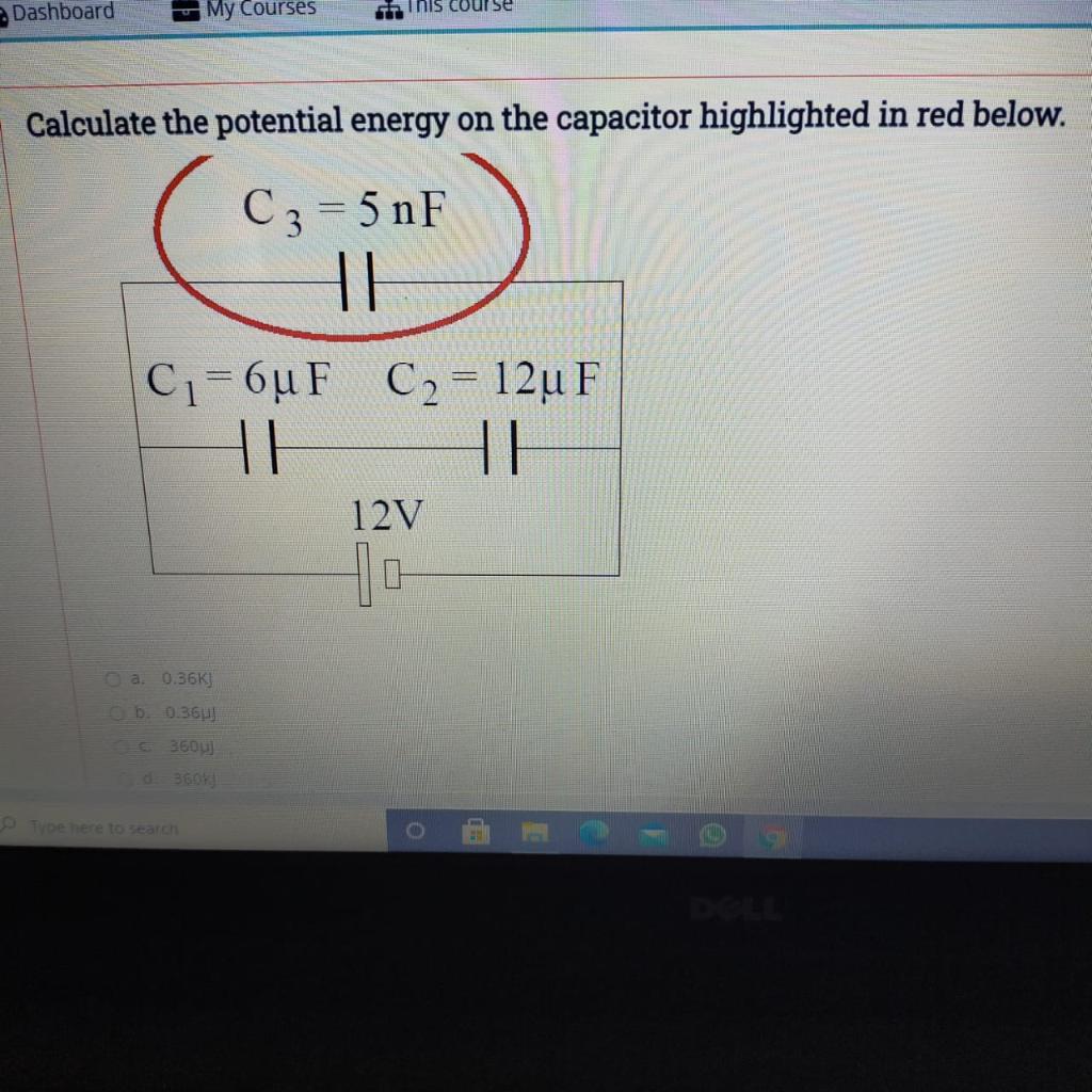Solved Calculate the potential energy on the | Chegg.com