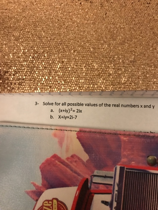 Solved 3- Solve for all possible values of the real numbers | Chegg.com