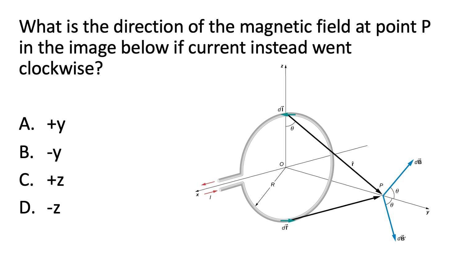 What is the direction of the magnetic field at point | Chegg.com