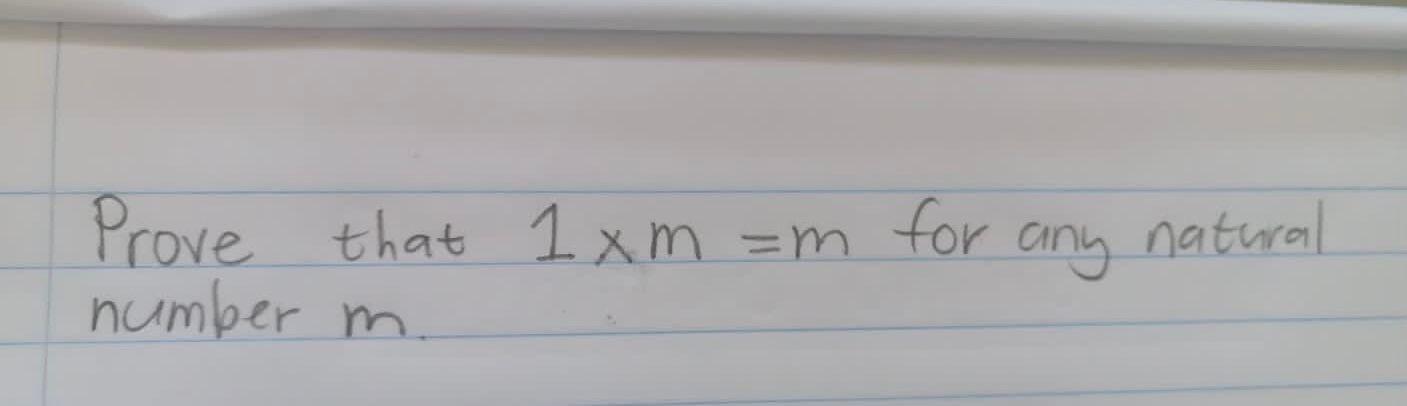 Solved Prove that l xm zm for any natural 1 = number m. | Chegg.com