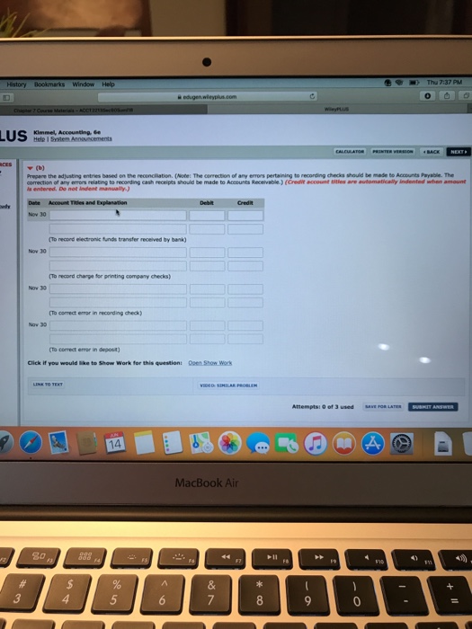Solved PRENTER VERSION Problem 7-4A (Part Level Submission) | Chegg.com