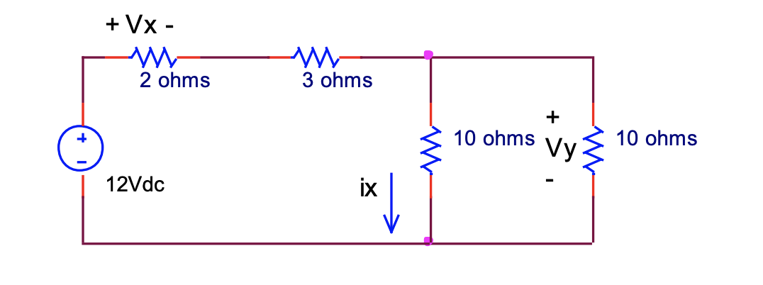 solve vx, ix and vy | Chegg.com solve vx, ix and vy | Chegg.com