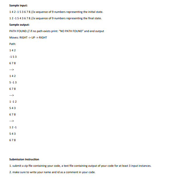You are to write a python code to implement A∗ search | Chegg.com