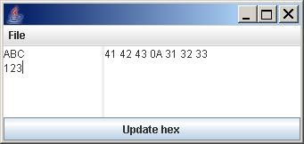 Solved Java language (a) Create a class HexEditor with a | Chegg.com