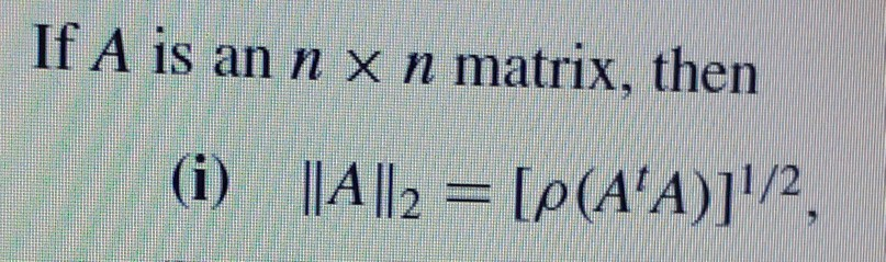 Solved This is a theorem about the spectral radius. please | Chegg.com