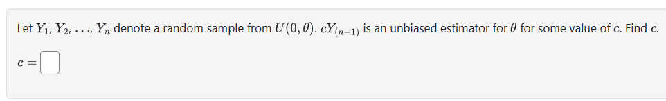 Solved Let Y1, Y2, ..., Yn denote a random sample from | Chegg.com
