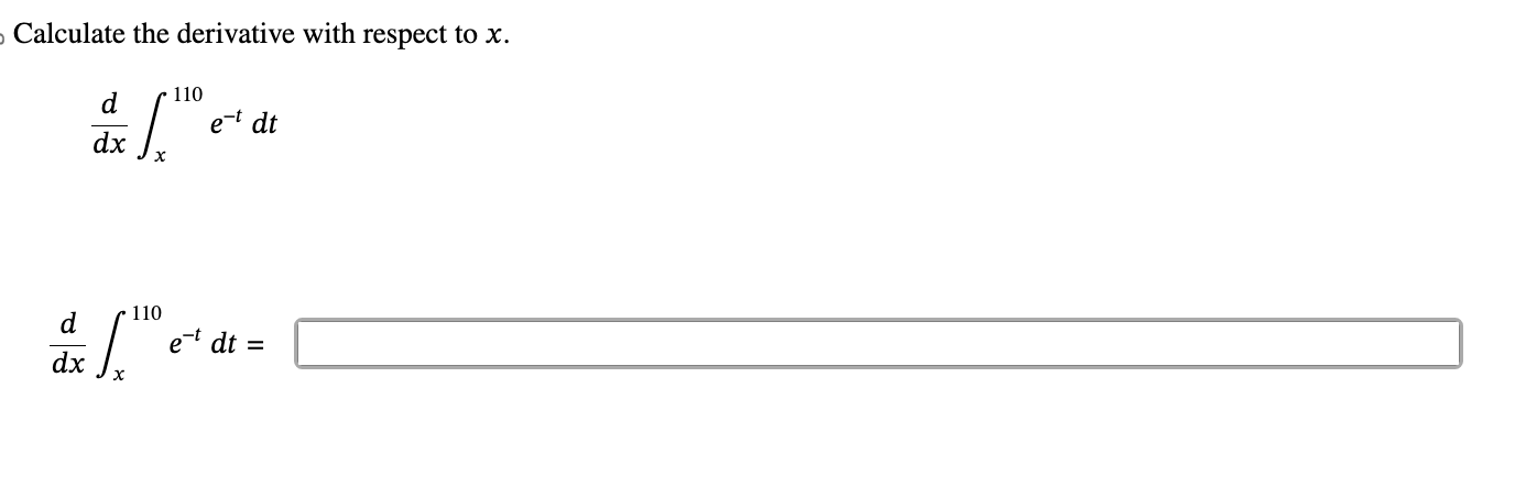 Solved Calculate the derivative with respect to | Chegg.com