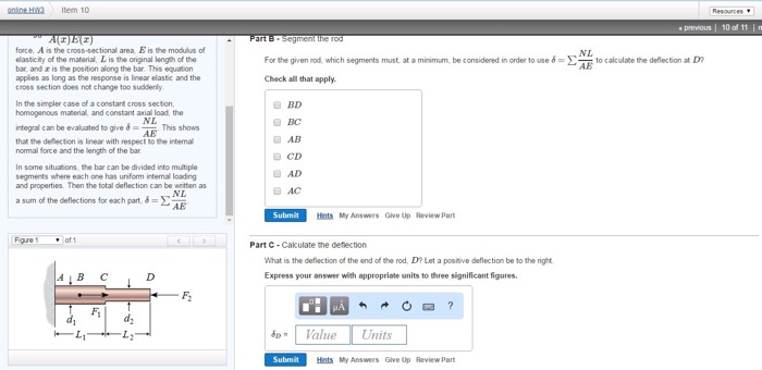 Solved Item 10 Learning Goal To calculate the elastic | Chegg.com