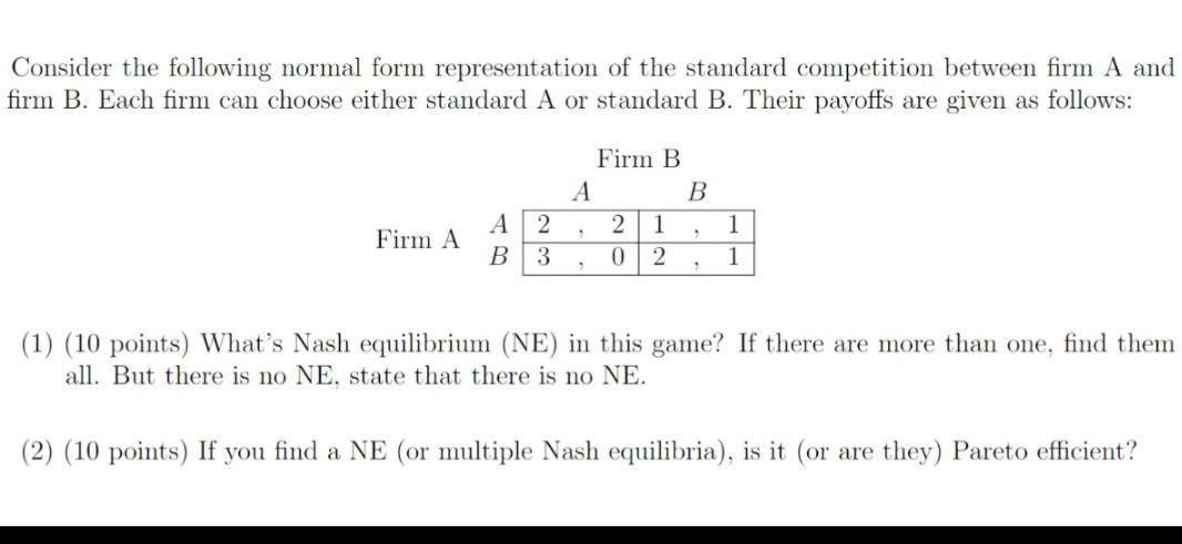 Solved Consider the following normal form representation of | Chegg.com