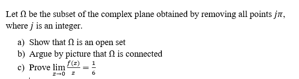 Solved Let I be the subset of the complex plane obtained by | Chegg.com