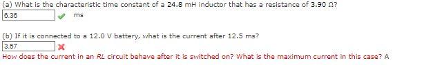 Solved (a) What is the characteristic time constant of a | Chegg.com