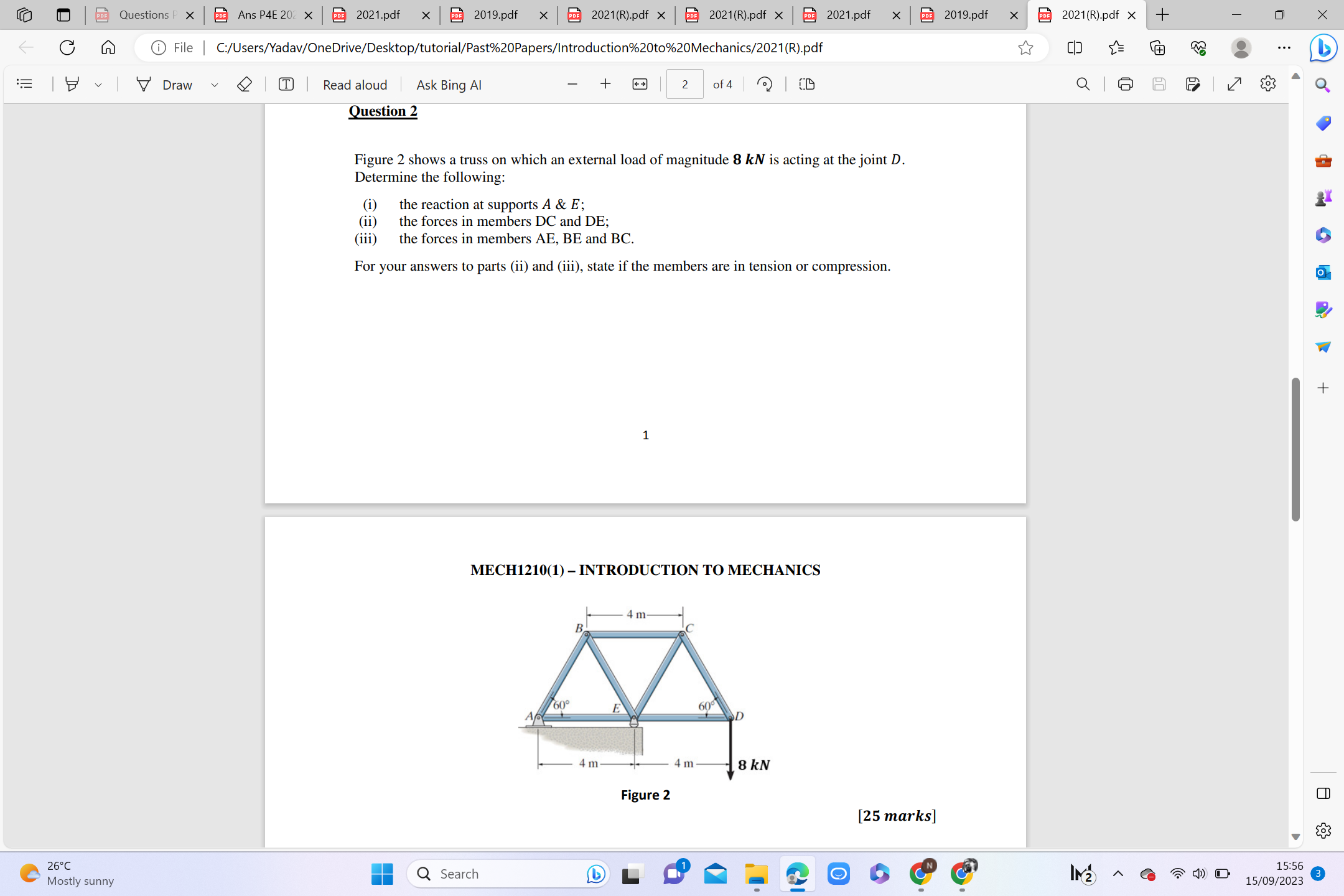 Solved Question 3 Figure 3 shows the cross-section of a | Chegg.com