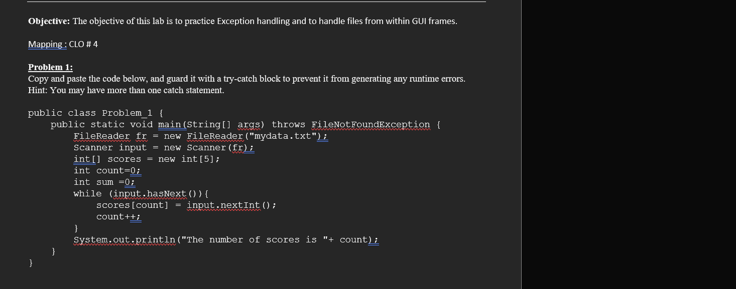 Solved Objective: The objective of this lab is to practice | Chegg.com