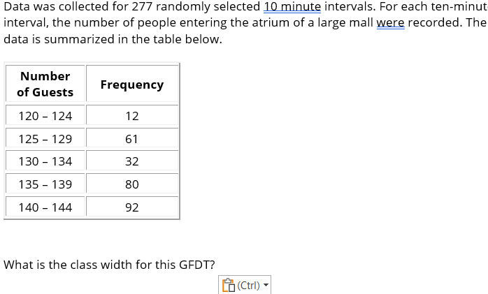 Solved Data was collected for 277 randomly selected 10 | Chegg.com