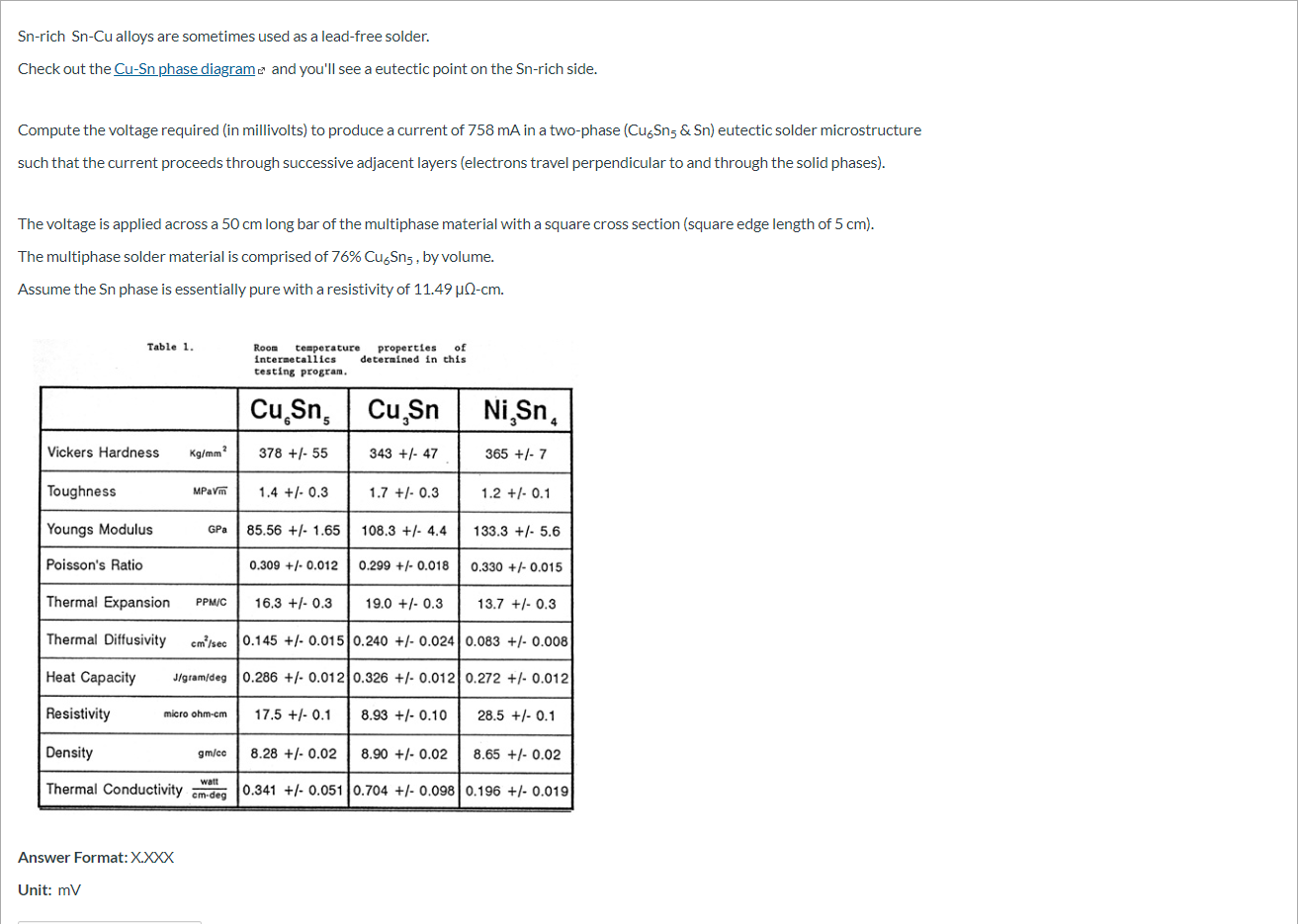 Solved Sn-rich Sn-Cu alloys are sometimes used as a | Chegg.com