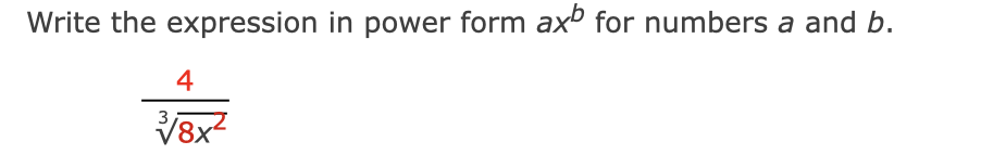 Solved Write The Expression In Power Form Axb ﻿for Numbers A 