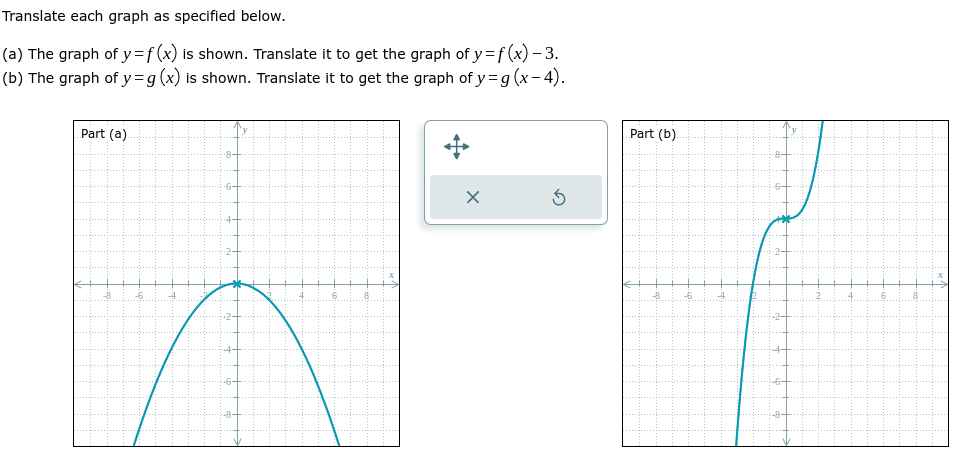 Solved Translate each graph as specified below.(a) ﻿The | Chegg.com