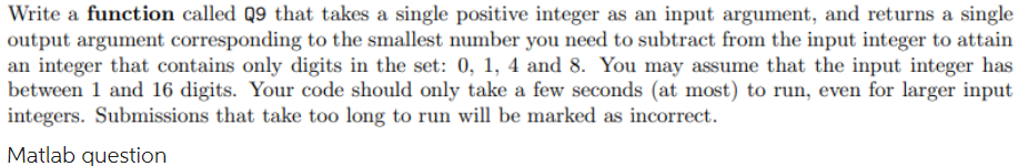 Solved Write a function called Q9 that takes a single | Chegg.com