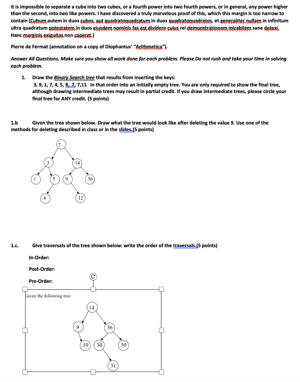 Solved It is impossible to separate a cube into two cubes, | Chegg.com