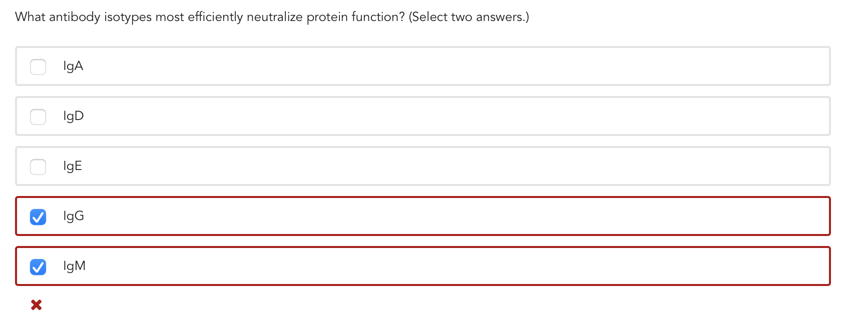 Solved What antibody isotypes most efficiently neutralize | Chegg.com