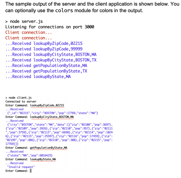 Help With Node Js Server Client Setup Complete The