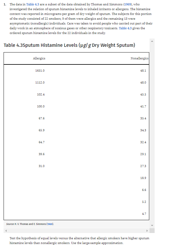1. The data in Table 4.3 are a subset of the data | Chegg.com