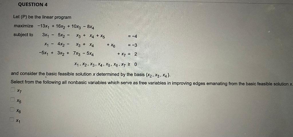 Solved Let (P) be the linear program maximize | Chegg.com