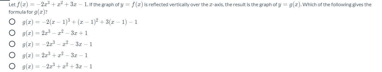 Solved ооооо Let f(x) = -2x3 + x2 + 3x 1. If the graph of y | Chegg.com Solved ооооо Let f(x) = -2x3 + x2 + 3x 1. If the graph of y | Chegg.com