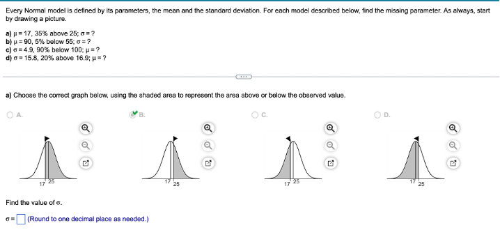 Solved Every Normal model is defined by its parameters, the | Chegg.com