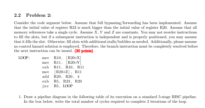 Solved 2.2 Problem 2: Consider the code segment below. | Chegg.com