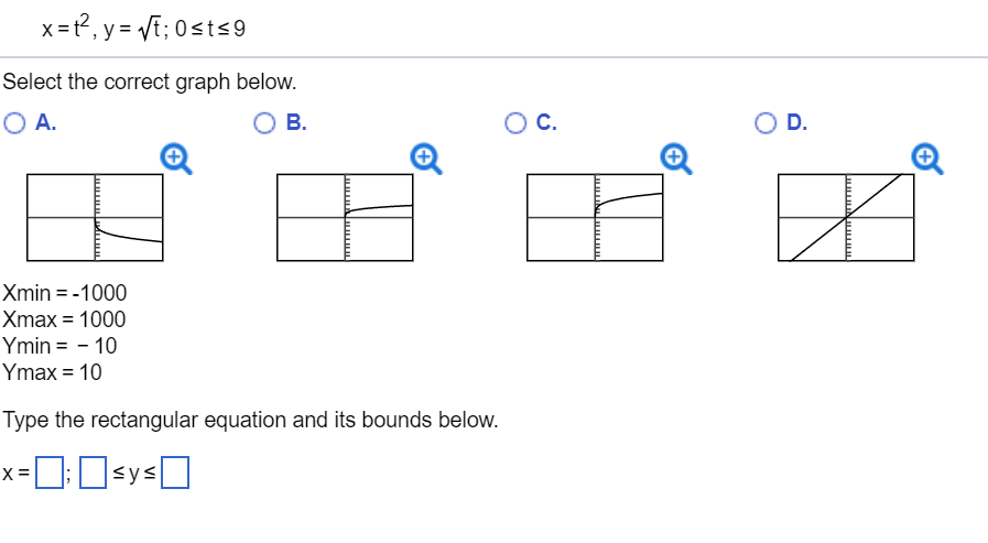 Solved Use a graphing calculator to graph the parametric | Chegg.com