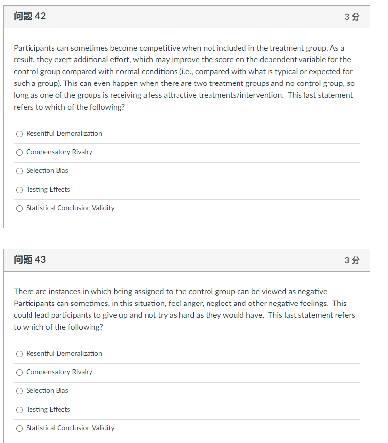 Solved 问题 22 35 The issue of Experimental Realism has the | Chegg.com
