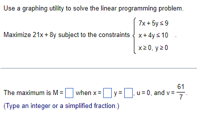 Solved Use a graphing utility to solve the linear | Chegg.com