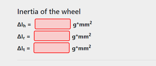 Solved Inertia of the wheel | Chegg.com